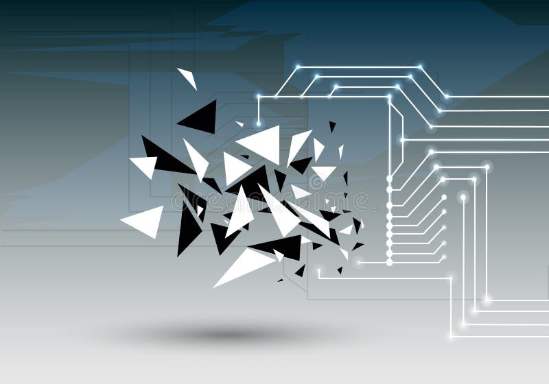 Abstract Technical Background Stock Vector - Illustration of science ...