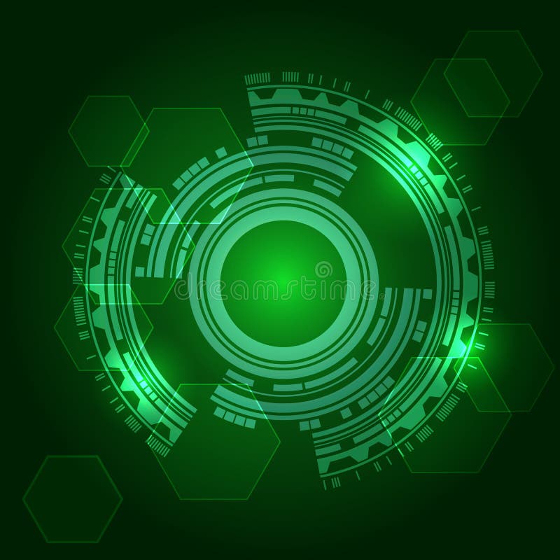 Abstract Green Technical Background Stock Vector - Illustration of ...
