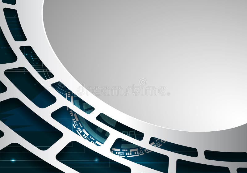 Abstract Technical Background Grey 4 Stock Illustration - Illustration ...