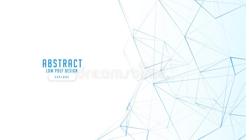 Abstract Technical Textures Banner in Low Poly Style Stock Vector ...