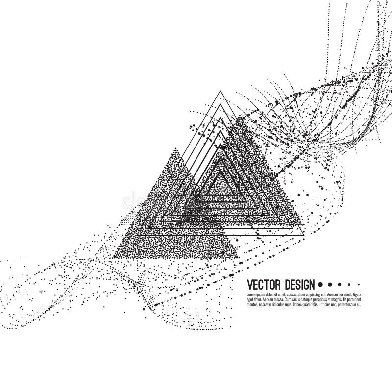 Abstract Techno Background. Stock Vector - Illustration of fractal ...