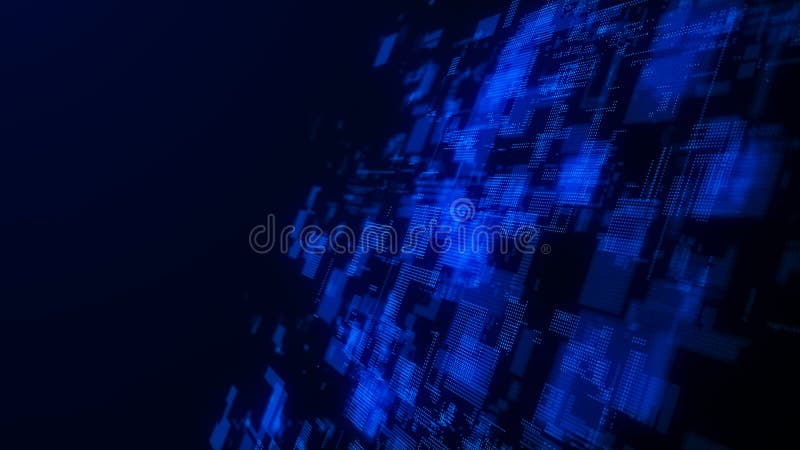 Abstract Techno Background. 3d Technological Composition. Information ...