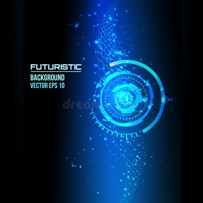 Abstract Techno Background for Futuristic High Tech Design - Vector ...
