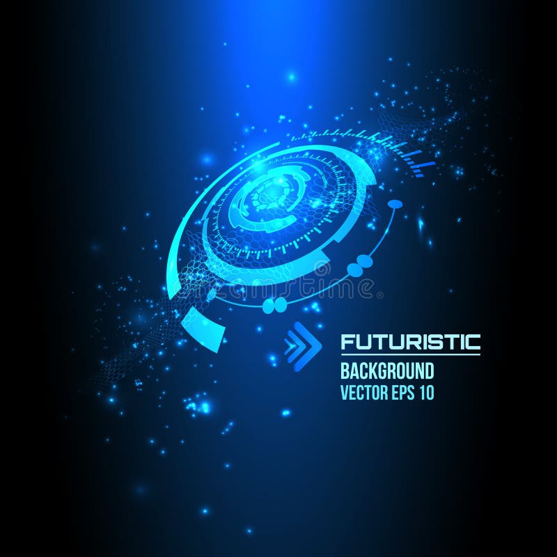 Abstract Techno Background for Futuristic High Tech Design - Vector ...