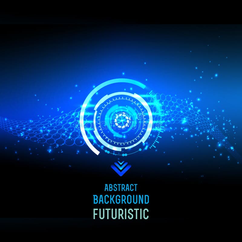 Abstract Techno Background for Futuristic High Tech Design - Vector ...