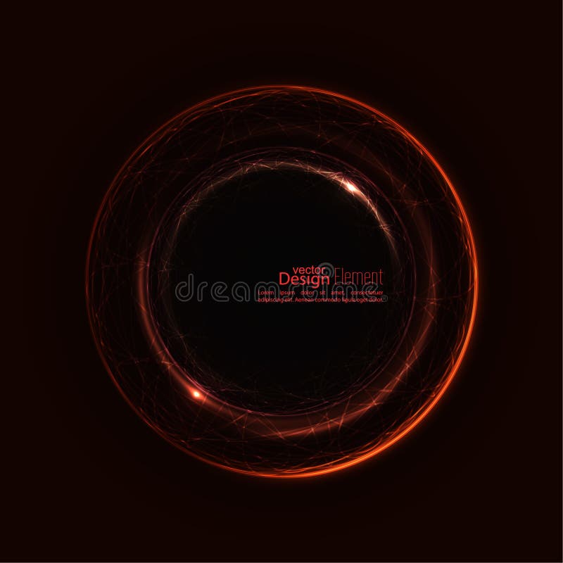 Abstract Techno Background. Stock Vector - Illustration of geometric ...