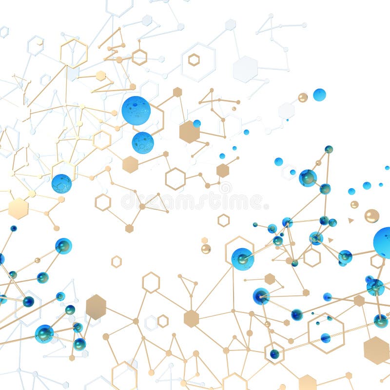 Abstract Techno Background with Science Design Elements Stock ...