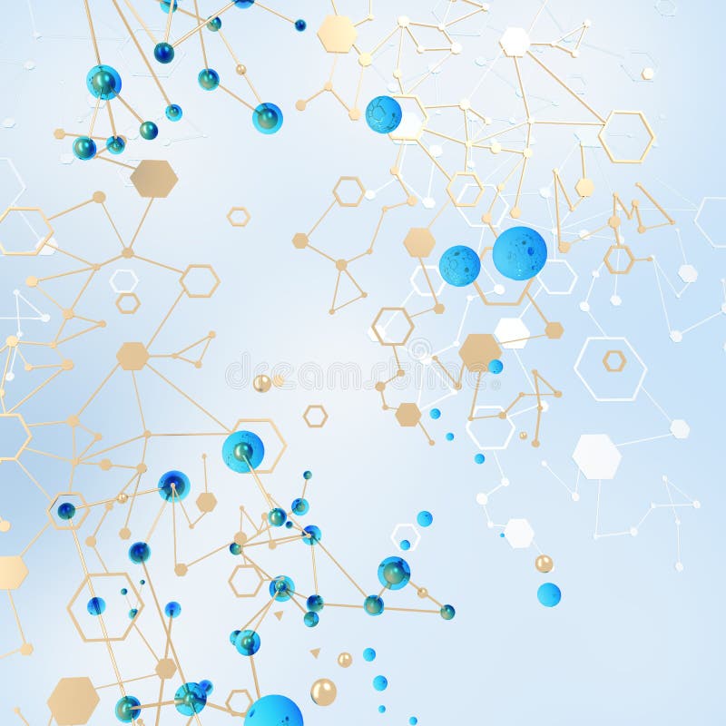 Abstract Techno Background with Science Design Elements Stock ...