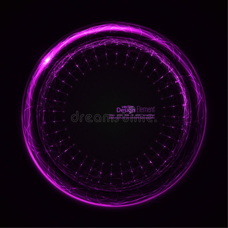 Abstract Techno Background. Stock Vector - Illustration of glare, flare ...