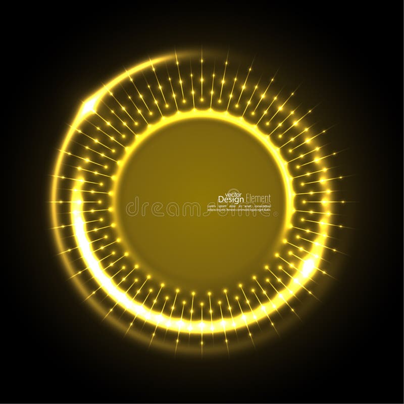 Abstract Techno Background. Stock Vector - Illustration of fractal ...