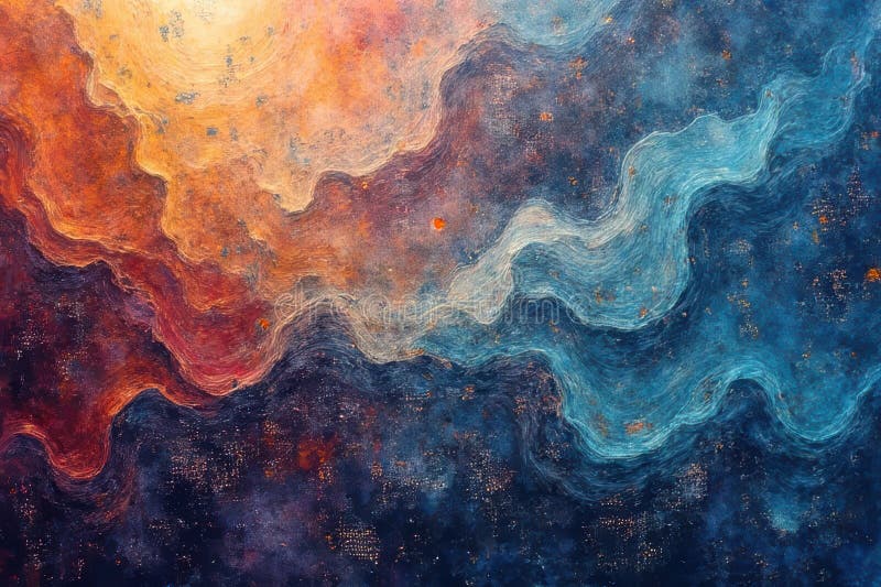 Abstract Techno Ethereal Artwork Stock Illustration - Illustration of ...