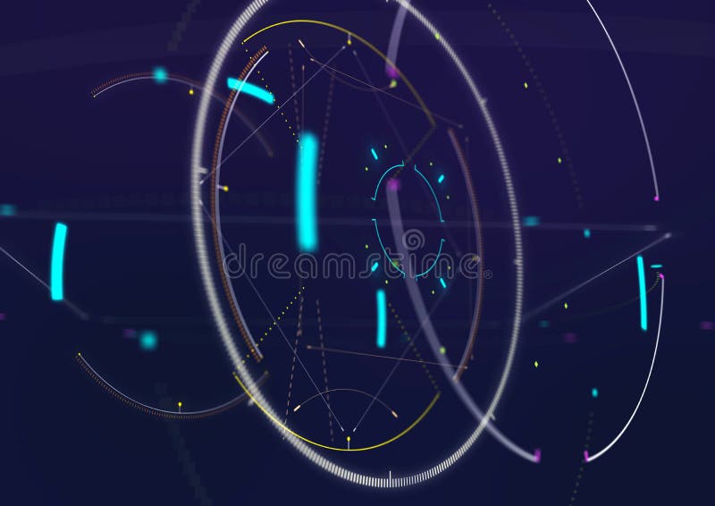 Abstract Techno Background. Futuristic Abstract High-tech Design. Stock ...
