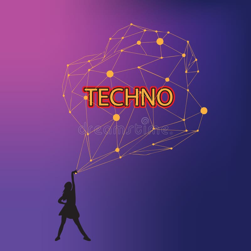 Abstract Techno Illustration Stock Vector - Illustration of music ...