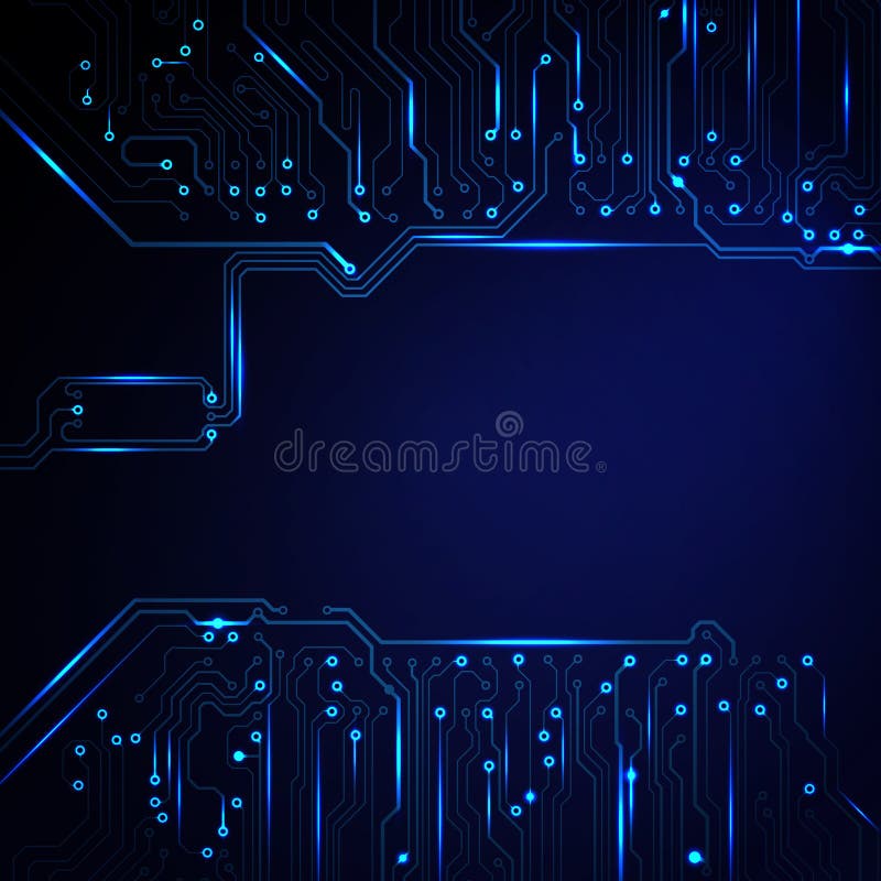Abstract Technological Background Stock Vector - Illustration of ...