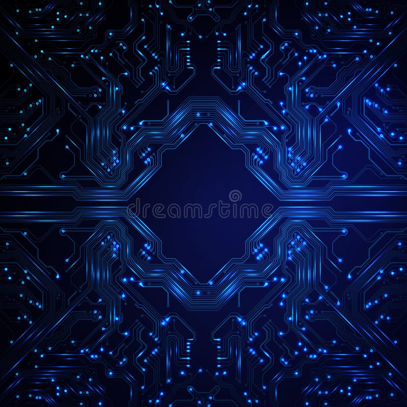 Abstract Technological Background Stock Vector - Illustration of ...