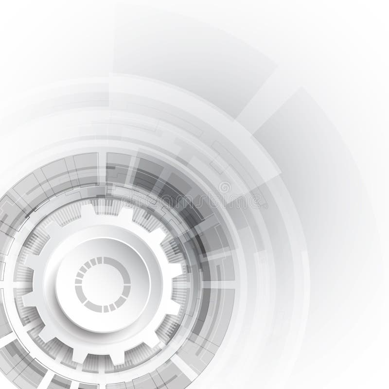 Abstract Technological Background Concept with Various Technology Elements. Illustration Vector ...