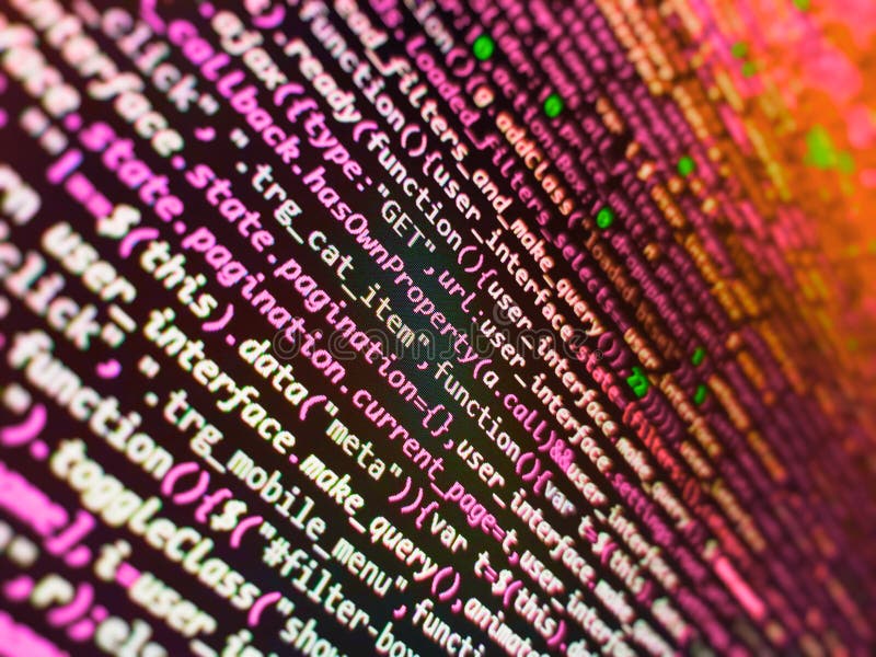 Abstract Technological Background with Digits and Lines. Failure in the Program, Blue Screen ...