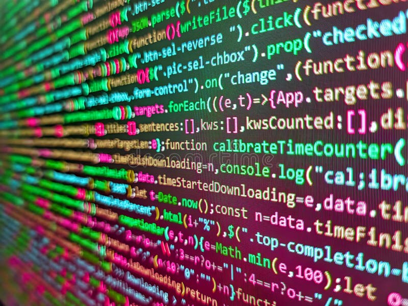 Abstract Technological Background with Digits and Lines. Search Engine ...