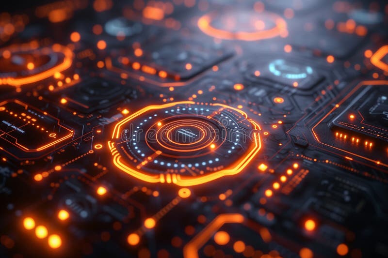 Abstract Technological Background with Fantastic Remote Control Stock ...