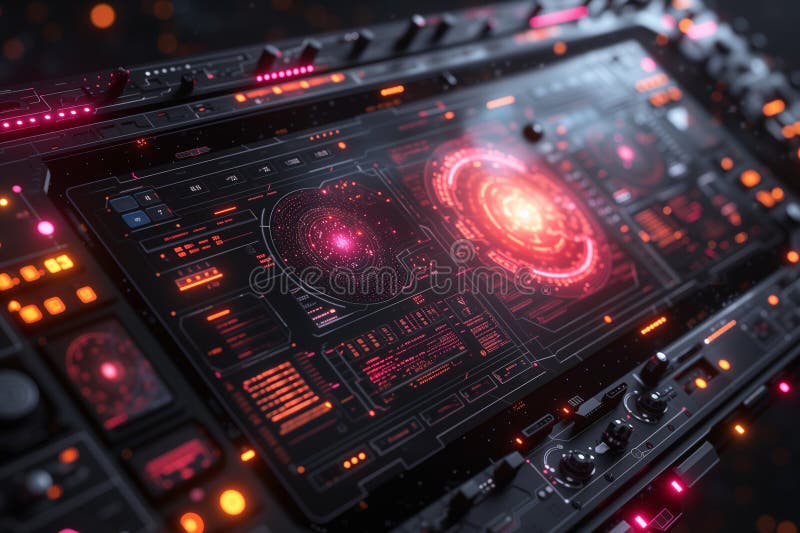 Abstract Technological Background with Fantastic Remote Control Stock ...