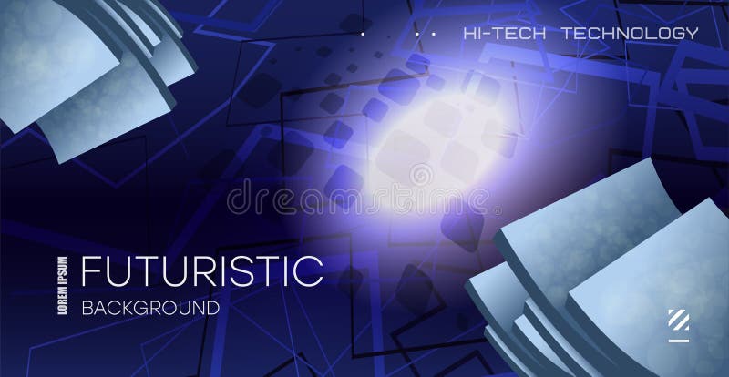 Abstract Technological Background. Metal Steel Frames, Business ...