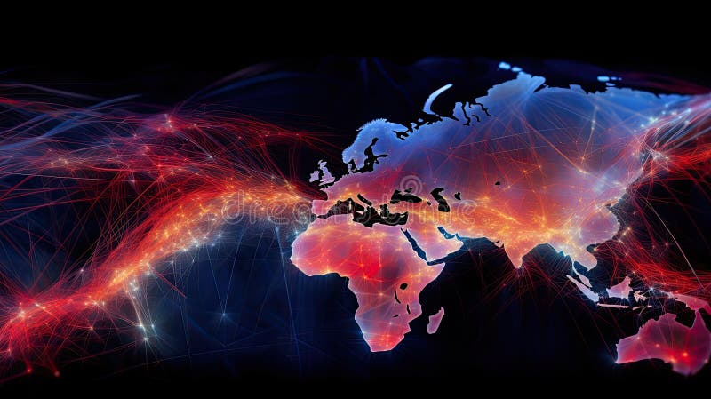 Abstract Technological Background Stock Illustration - Illustration of ...