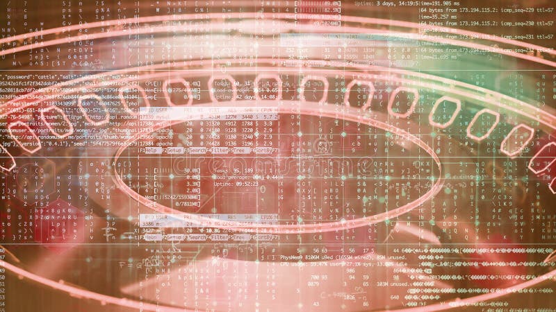 Abstract Technological Background with Technology Effects Stock Video ...