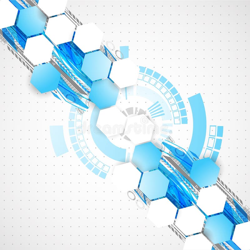 Abstract Technological Background Stock Vector Illustration Of