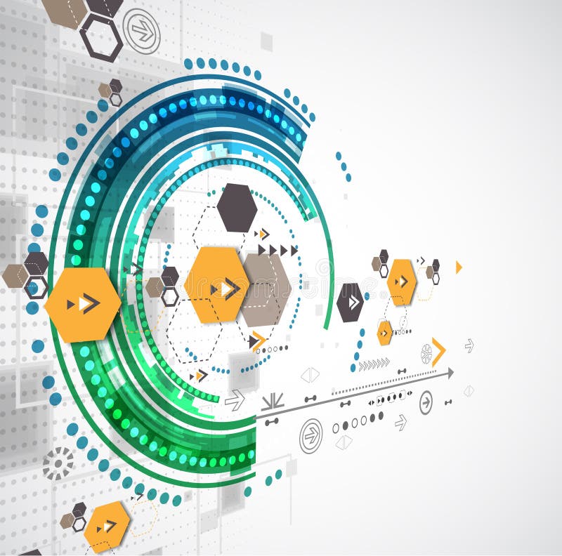 Abstract Technological Background with Various Elements Stock Vector ... Abstract Technological Background with Various Elements Stock Vector ...
