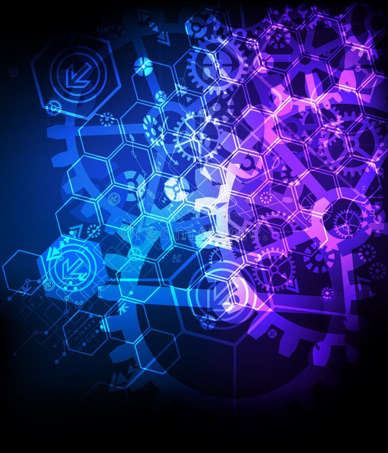 Abstract Technological Background With Various Technological Elements ... Abstract Technological Background With Various Technological Elements ...