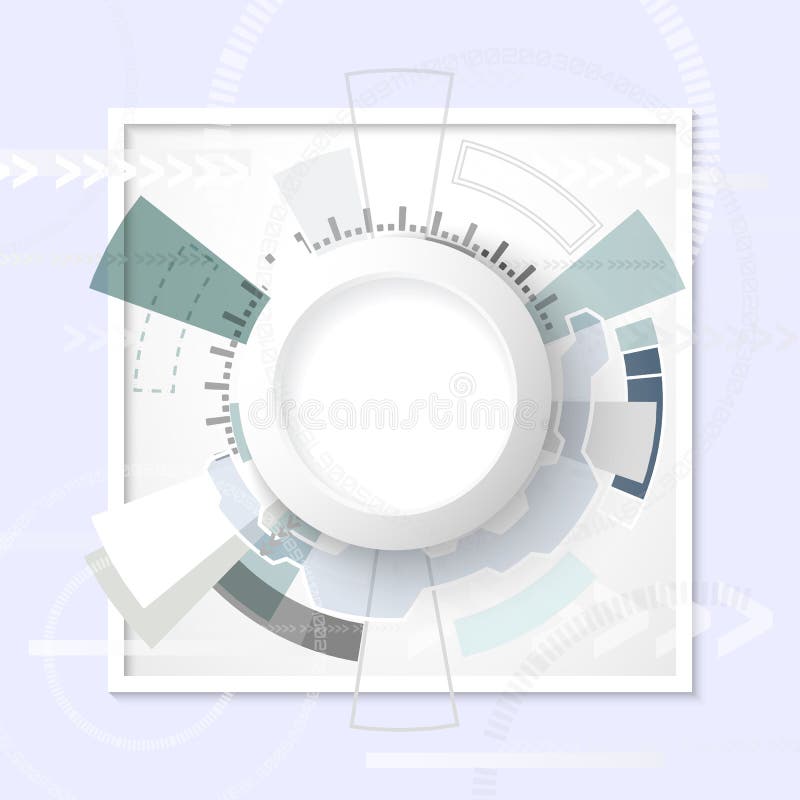 Abstract Technological Background with Various Technological Elements ...