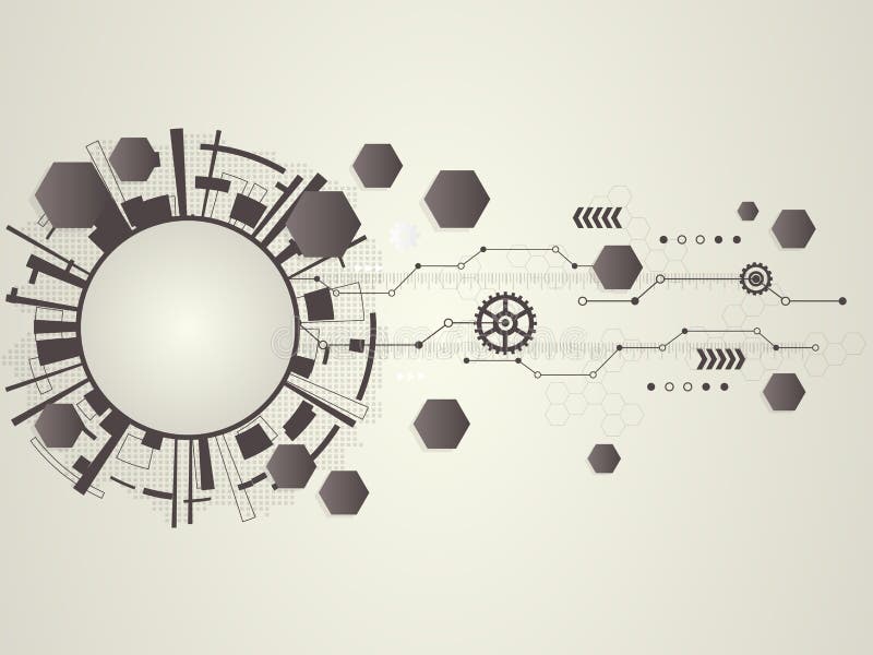 Abstract Technological Background. Vector Illustration Stock ...