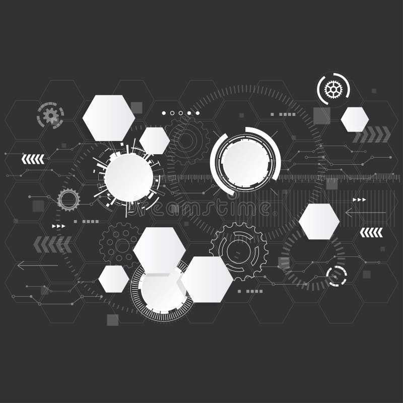 Abstract Technological Background. Vector Illustration Stock ...