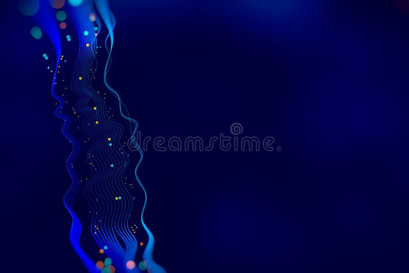 Abstract Technological Background in Vibrant Colors with Blur ...