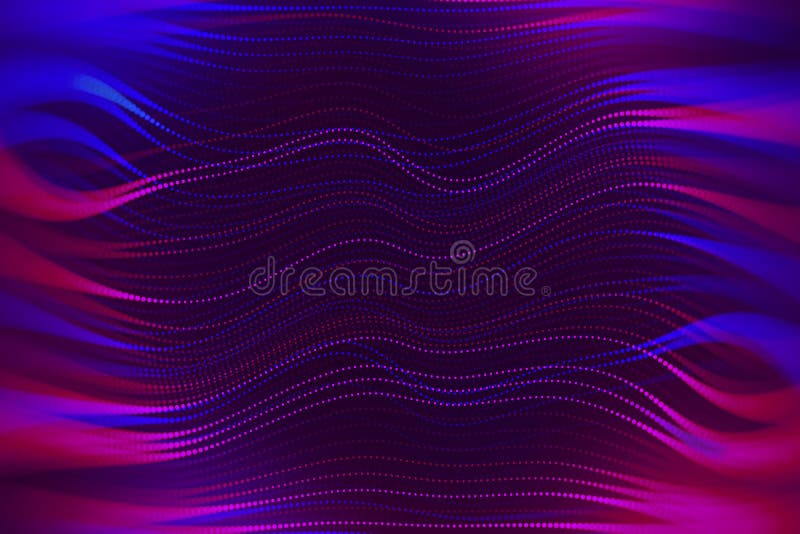 Abstract Technological Background in Vibrant Colors with Blur ...