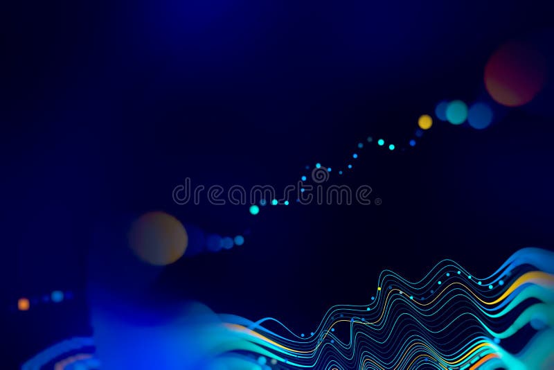 Abstract Technological Background in Vibrant Colors with Blur ...