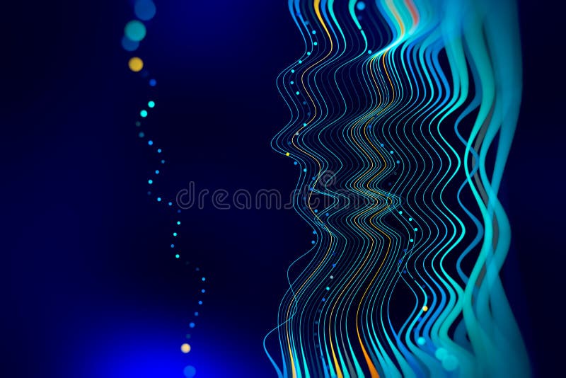 Abstract Technological Background in Vibrant Colors with Blur ...