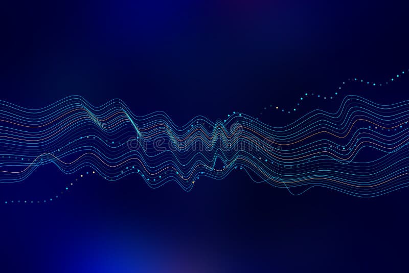 Abstract Technological Background in Vibrant Colors with Blur ...