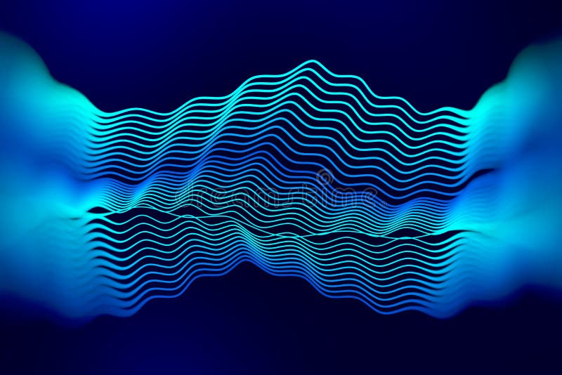 Abstract Technological Background in Vibrant Colors with Blur ...