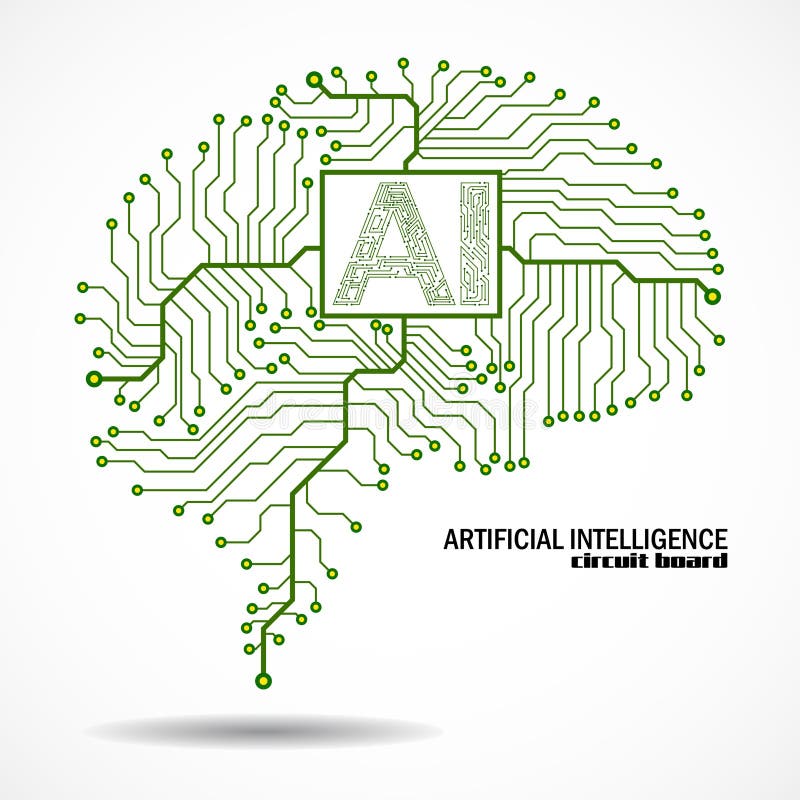 Abstract Technological Brain with Artificial Intelligence. Circuit ... Abstract Technological Brain with Artificial Intelligence. Circuit ...