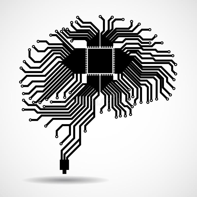 Abstract Technological Brain. Cpu Stock Vector - Illustration of ... Abstract Technological Brain. Cpu Stock Vector - Illustration of ...