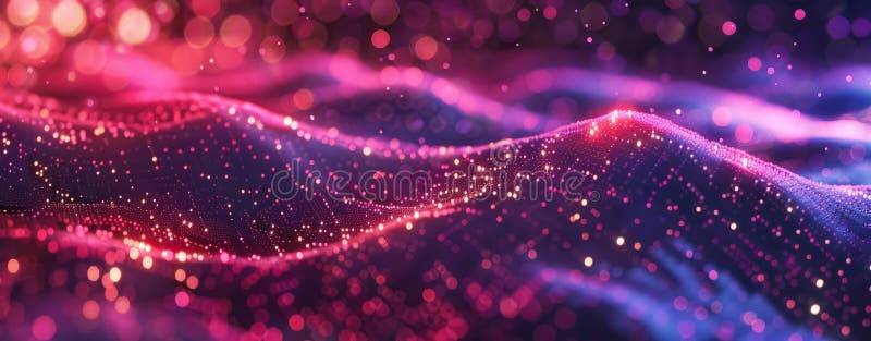 Abstract Technological Landscape Featuring Elements of Augmented ...