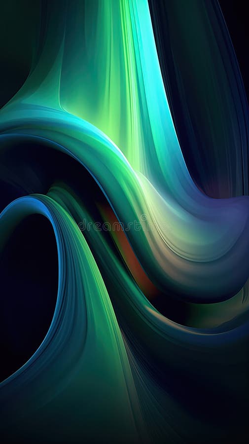 Abstract Technological Virtual Background with Gradient Pink and Green ...