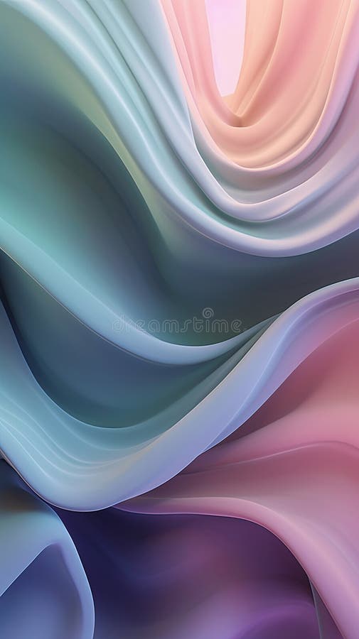 Abstract Technological Virtual Background with Gradient Curves ...