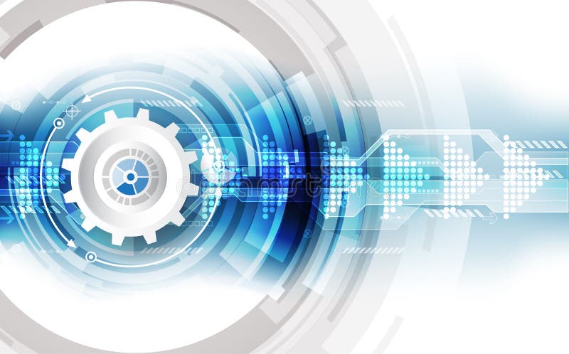 Abstract Technologisch Concept Als Achtergrond Met Diverse ...