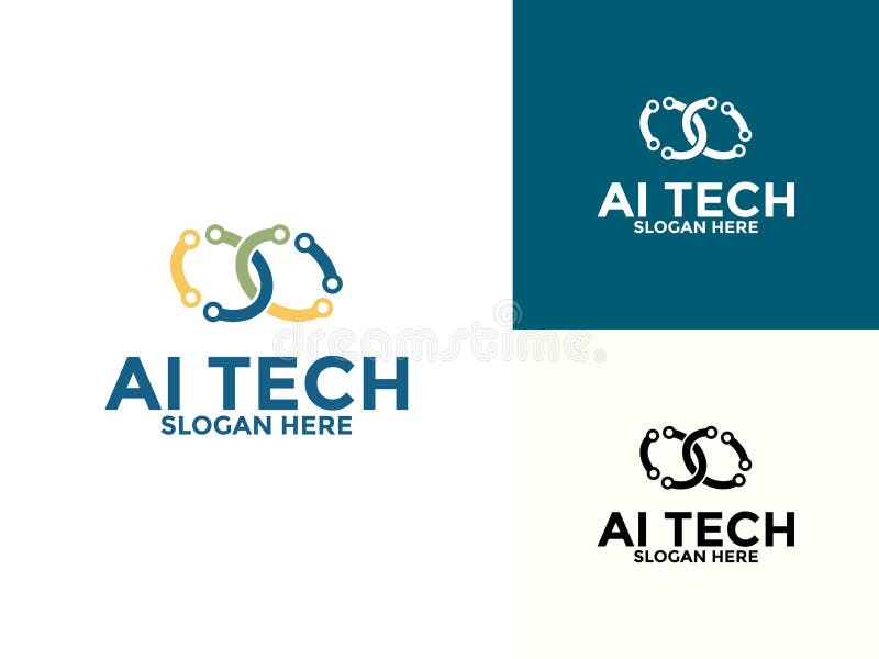 Abstract Technology Analysis Logo Vector Design Concept. Artificial ...