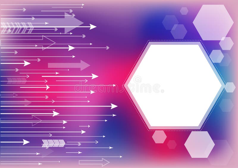 Abstract Technology Arrows Moving Forward with Polygon, Communication ...