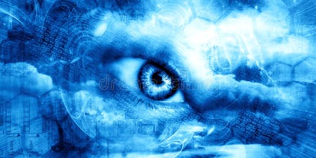 Abstract technology art stock illustration. Illustration of abstract ...