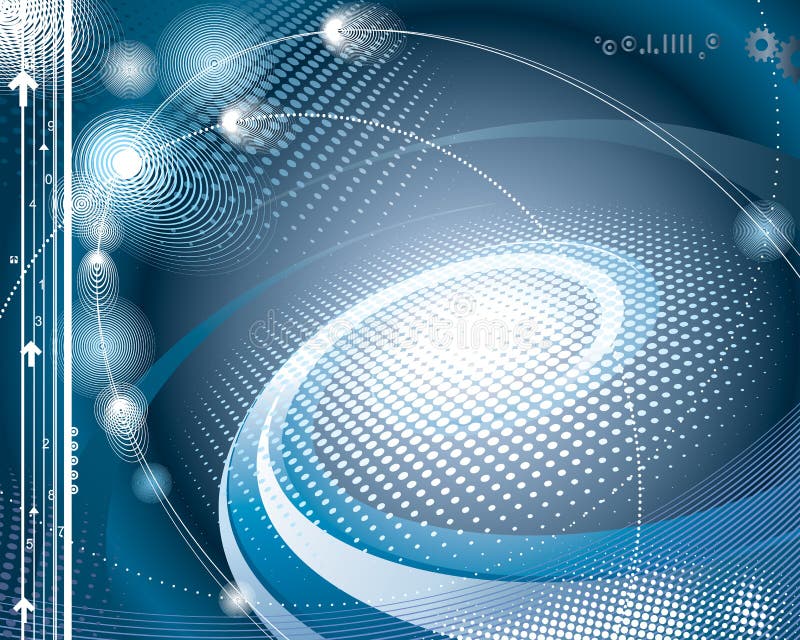 Abstract Tech Background stock vector. Illustration of futuristic ...