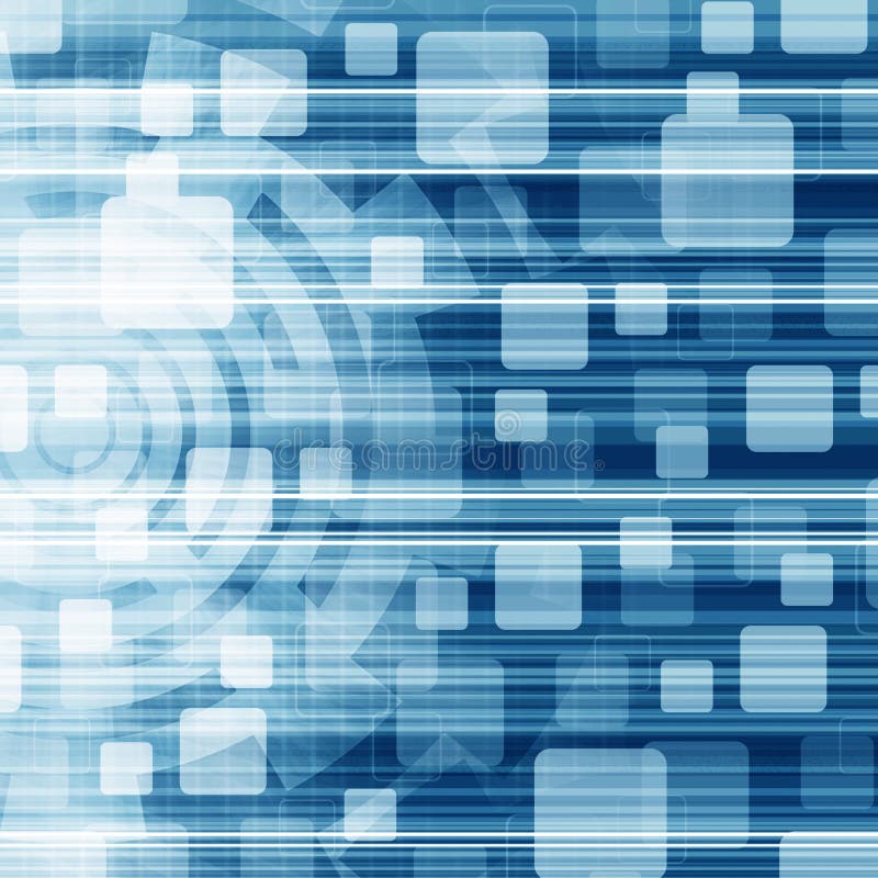 Abstract Futuristic Digital Technology Background. Illustration Vector ...